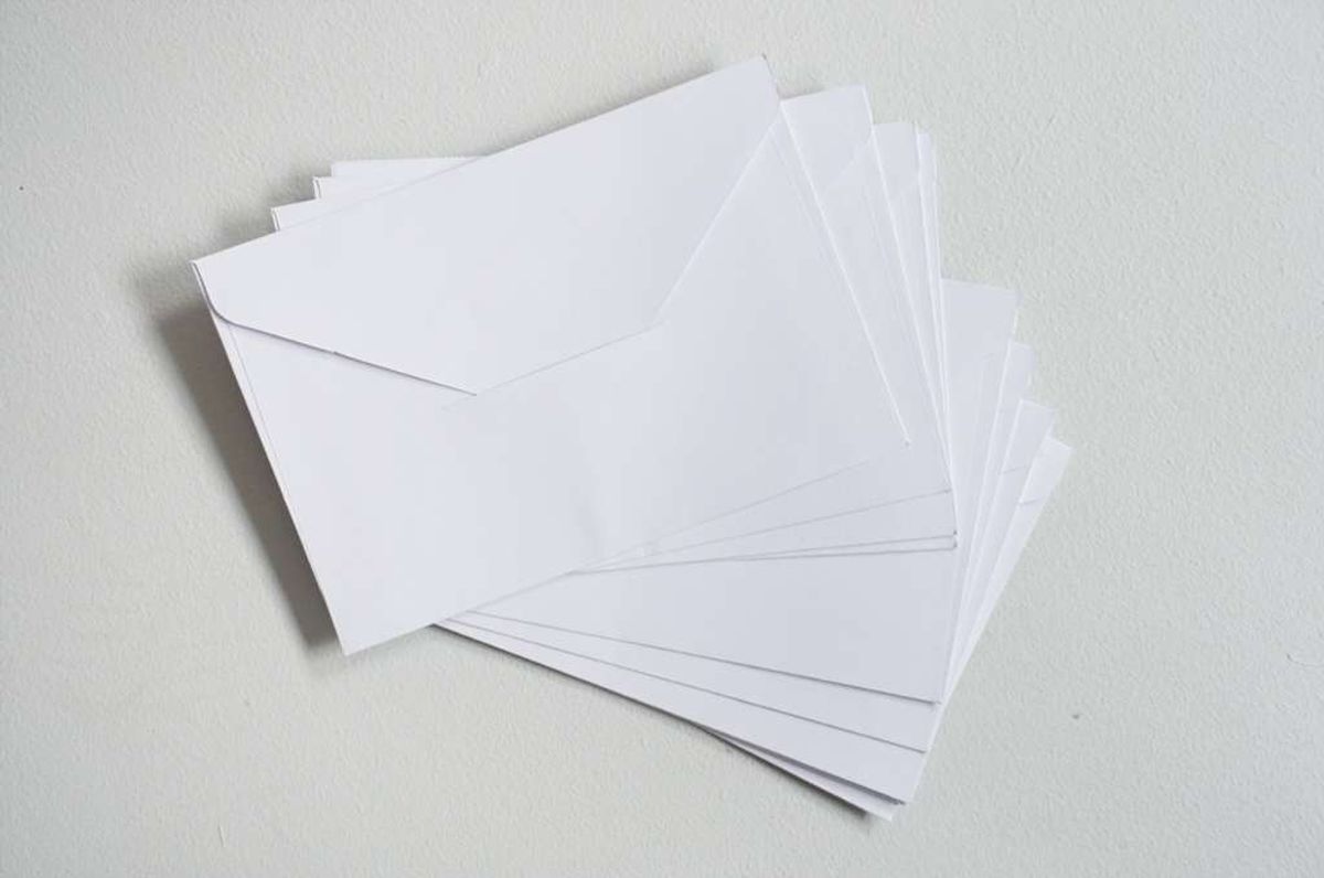 10 stk konvolutter, hvite, C6 - Upstairs